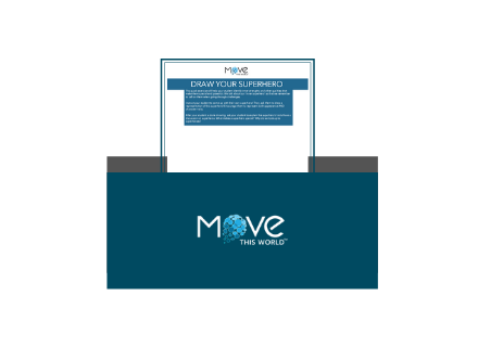 Covid-19 Superheroes Drawing - Move This World