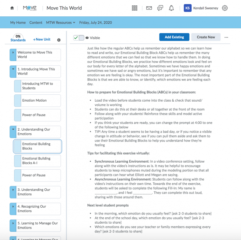What's New to MTW in 2020-21 - Move This World